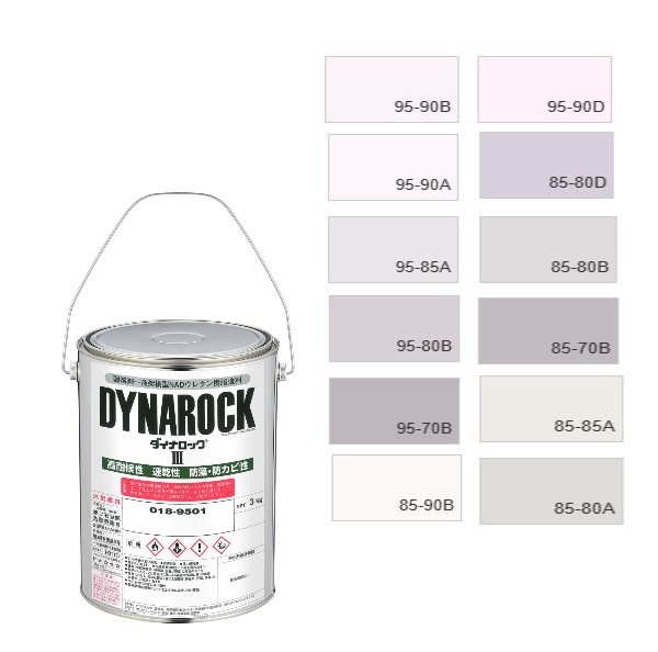 ペイントアンドツール / ダイナロックIII 3kg 調色（淡彩）日塗工色見本帳NO.56～60 018-9001（0204ベース）【ロックペイント】