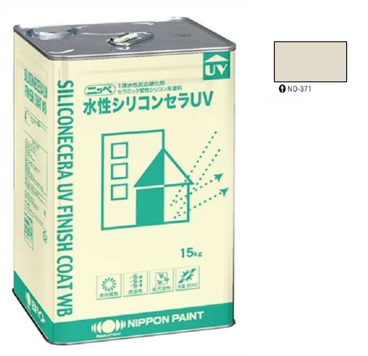ペイントアンドツール / 水性シリコンセラUV ND-371 15kg 【日本ペイント】