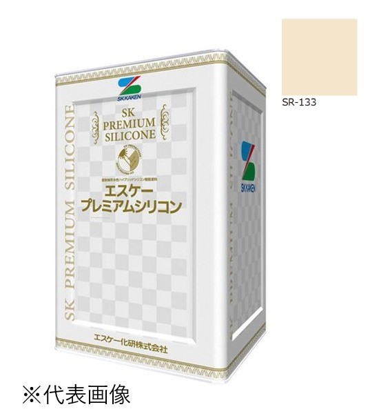 ペイントアンドツール / エスケー弾性プレミアムシリコン 艶有 SR-133 15kg【エスケー化研】＊代引決済不可、キャンセル不可