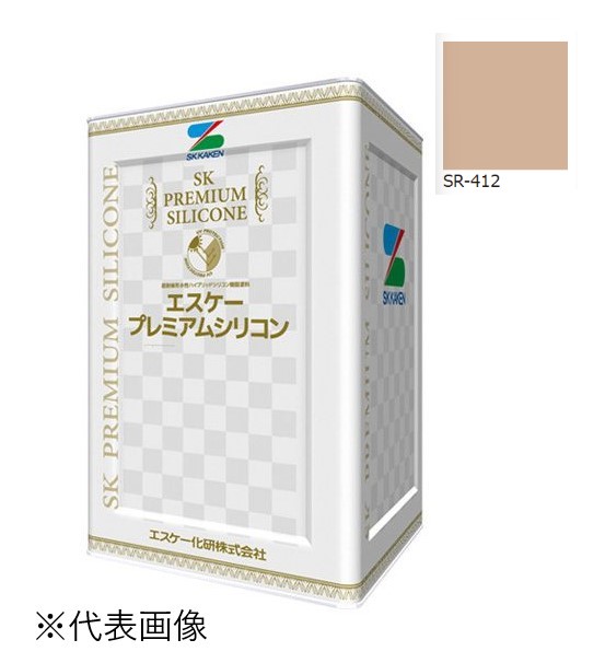 ペイントアンドツール / エスケー弾性プレミアムシリコン 艶有 SR-412 15kg【エスケー化研】＊代引決済不可、キャンセル不可