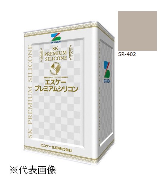 ペイントアンドツール / エスケー弾性プレミアムシリコン 艶有 SR-402 15kg【エスケー化研】＊代引決済不可、キャンセル不可